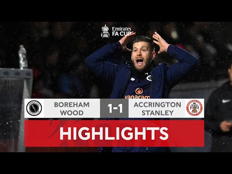 Ndlovu Sets Up Replay | Boreham Wood 1-1 Accrington Stanley | Emirates FA Cup 2022-23