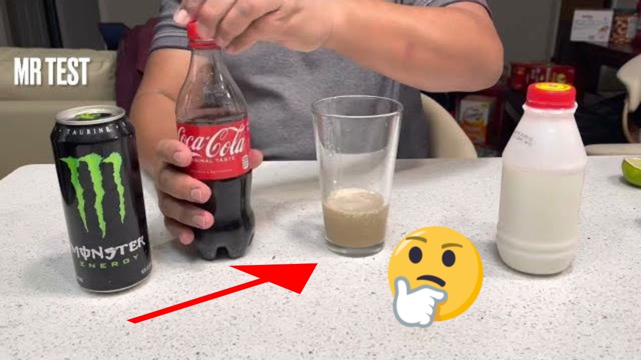 Mixing Milk, Monster AND Coke - YouTube
