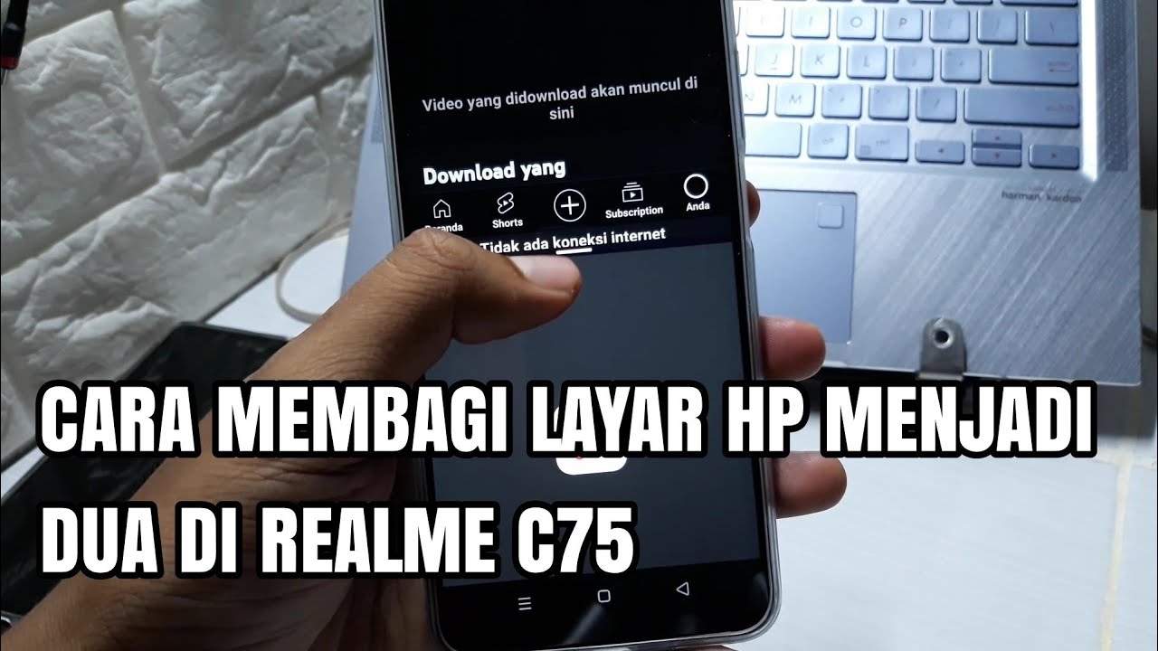 CARA MEMBAGI LAYAR HP MENJADI DUA DI REALME C75 - YouTube