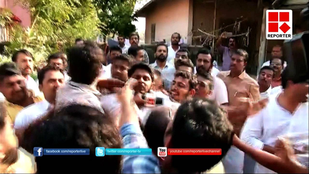 Jisha Murder Case: Attack of Youth Congress against Media - YouTube