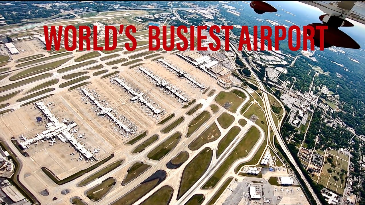 Flying Over Atlanta Hartsfield Jackson Airport ATL in a Private Plane ...