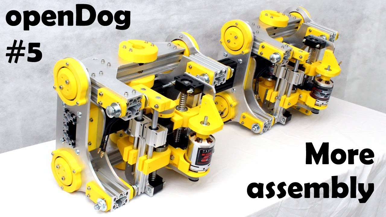 openDog Dog Robot #5 | Actuator Assembly | James Bruton - YouTube