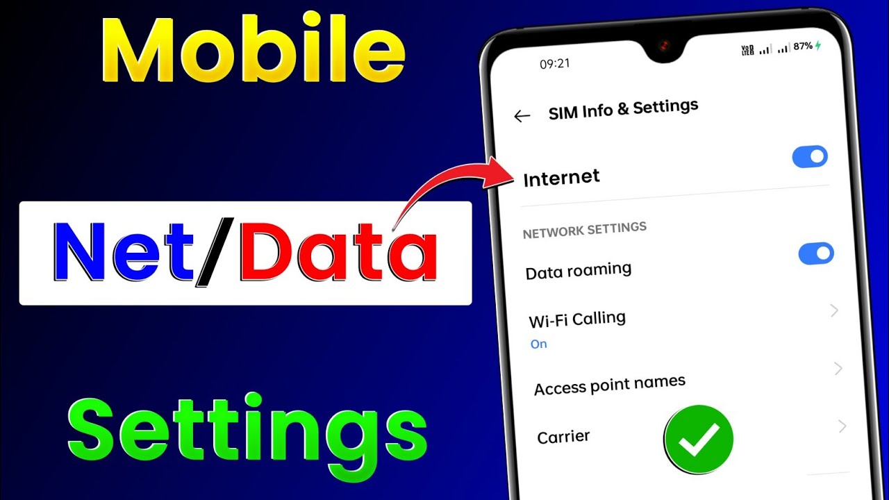 Mobile Data/Net Settings | Internet Settings In Android Mobile | Mobile ...