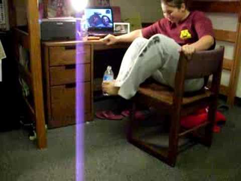 Girl Drinking water with feet - YouTube