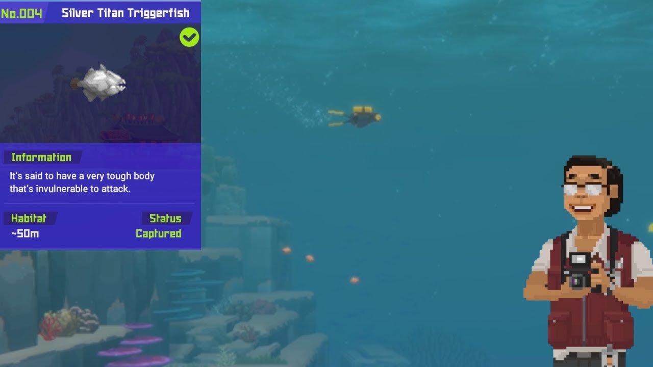 Dave the Diver - Capturing the Invulnerable Triggerfish - YouTube