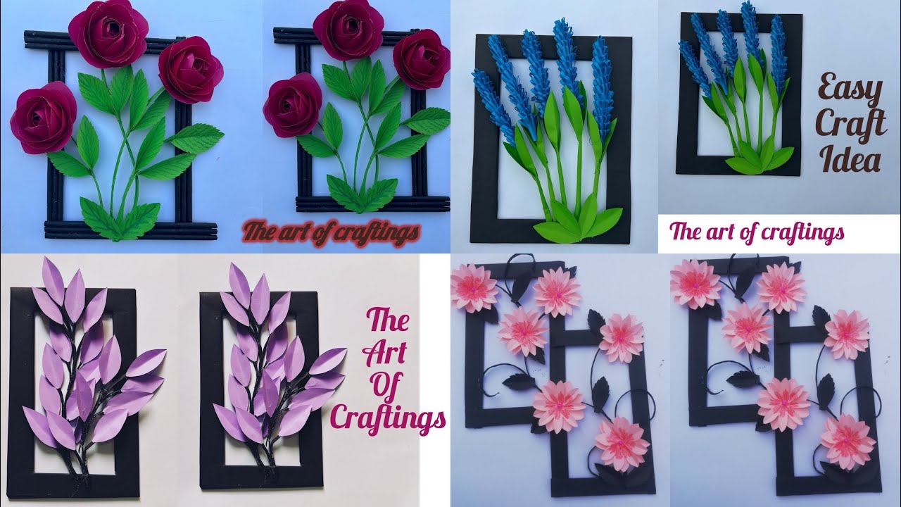 4 Stunning Wall Hanging Ideas with Paper | DIY Room Decor - YouTube