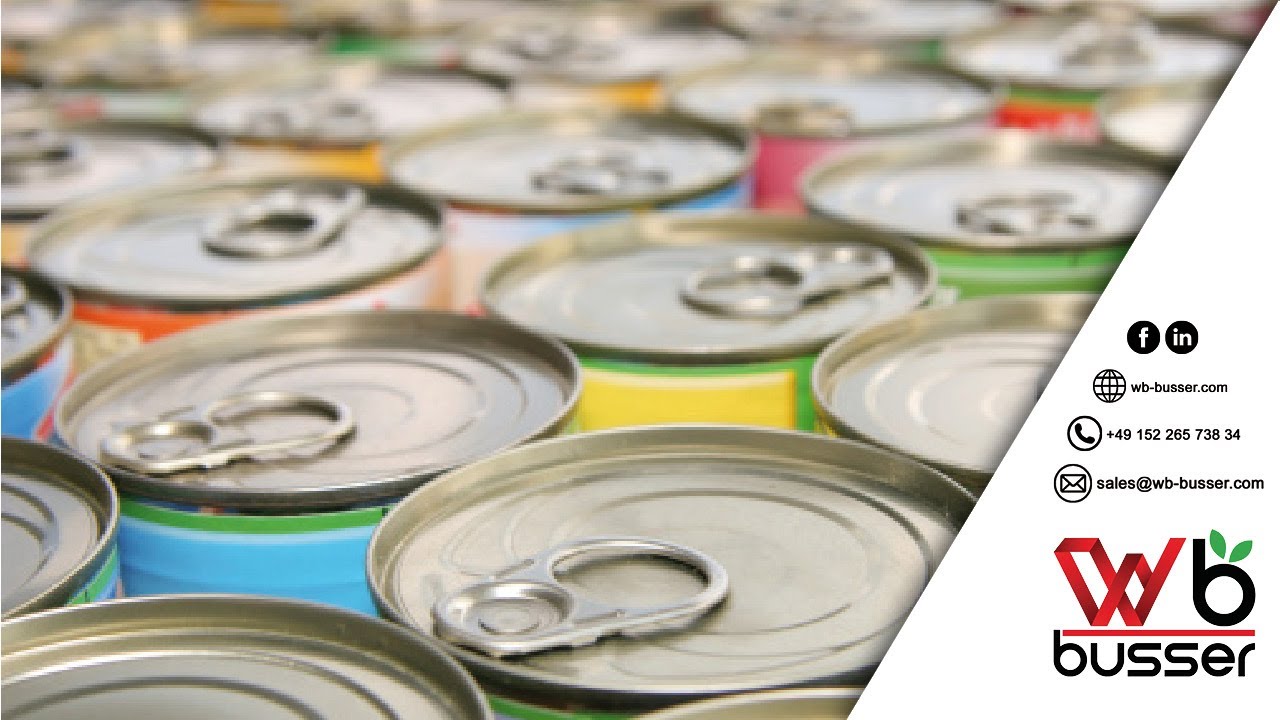 Automatic can loader without separation - WB-Busser Food Tec - YouTube