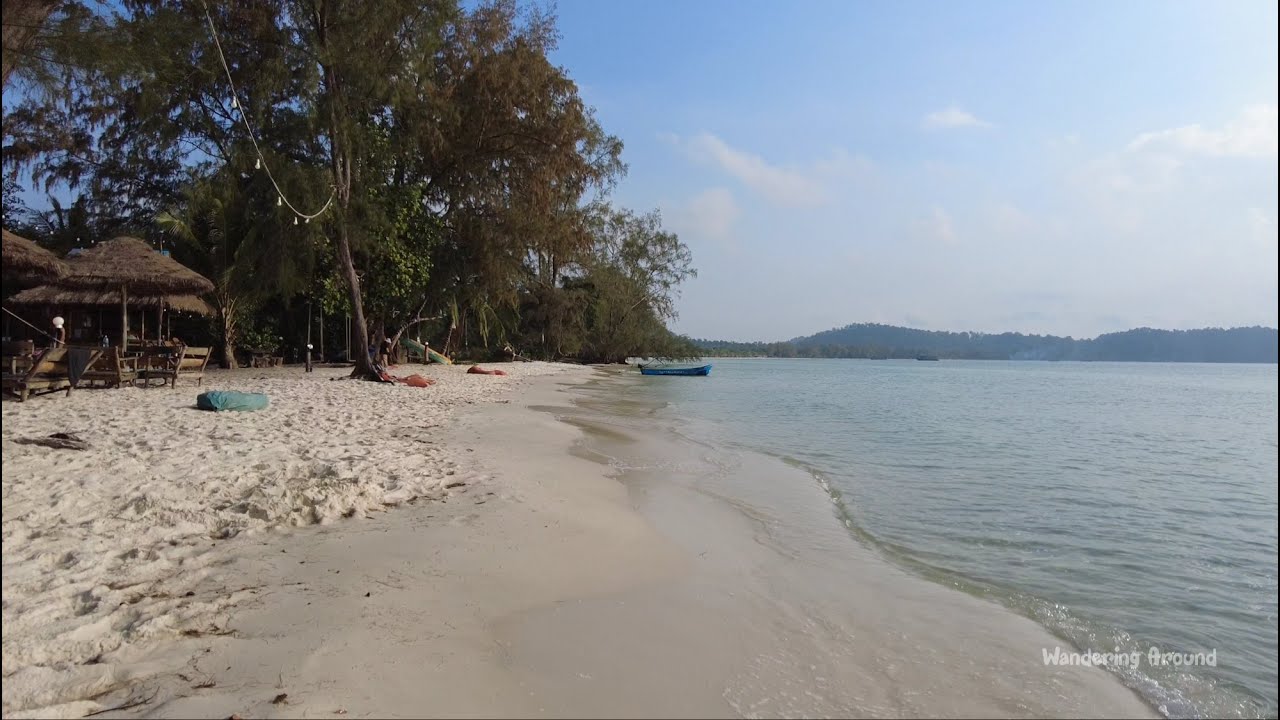 Kaoh Touch Beach Morning Walk | Koh Rong | Cambodia - YouTube