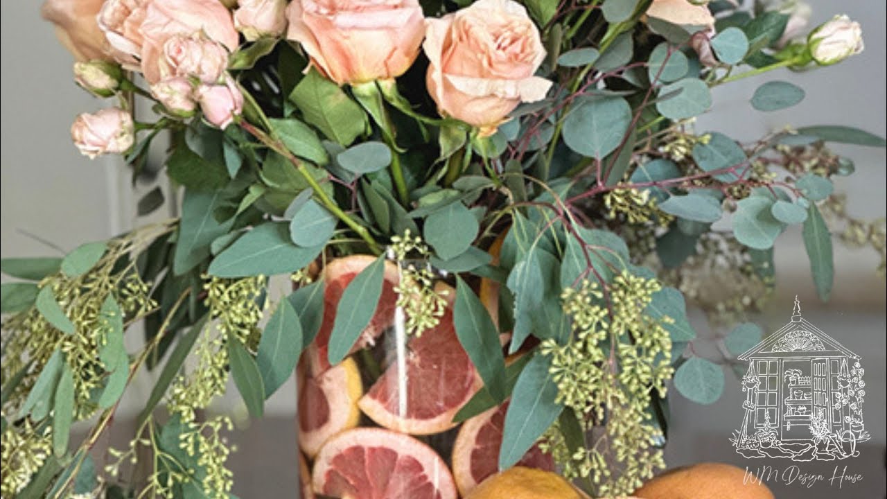 Create a Citrus Vase for Your Next Floral Arrangement - YouTube