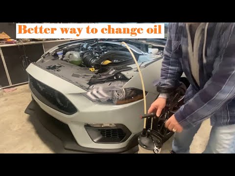Mach 1 oil change 2.0 Better way??? - YouTube