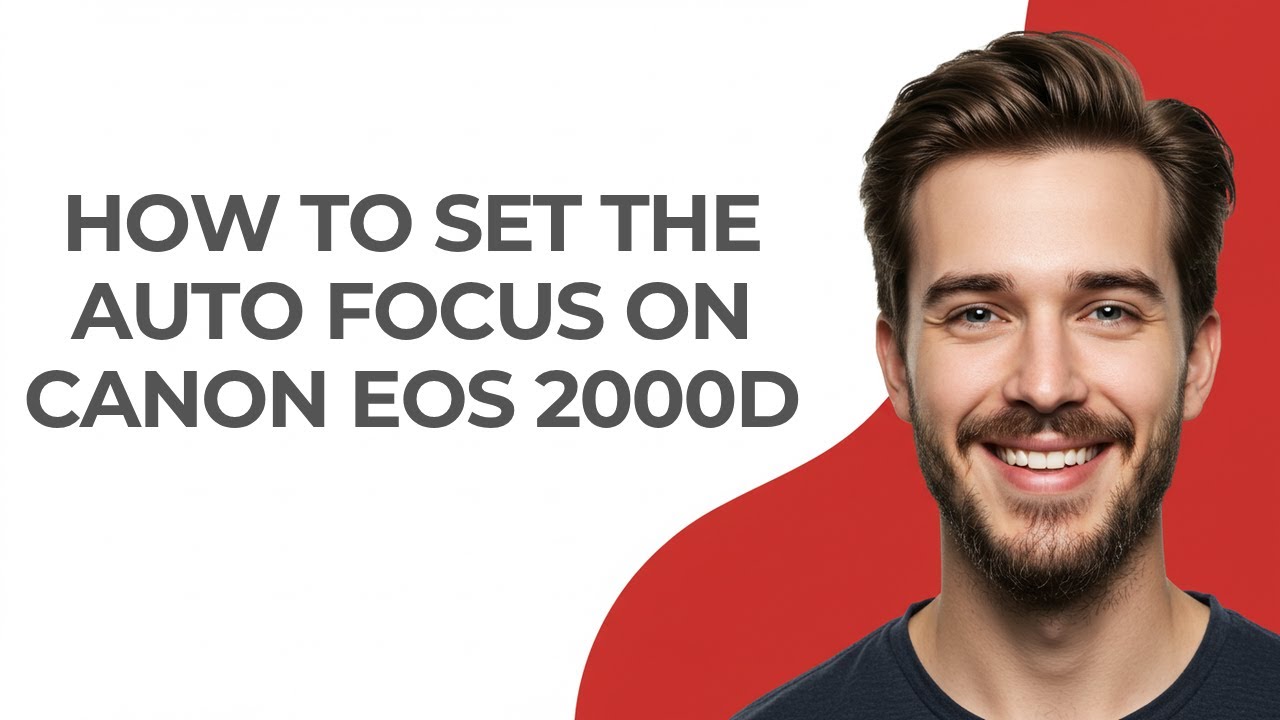 How to Set The Auto Focus on Canon Eos 2000d - GUIDE! - YouTube