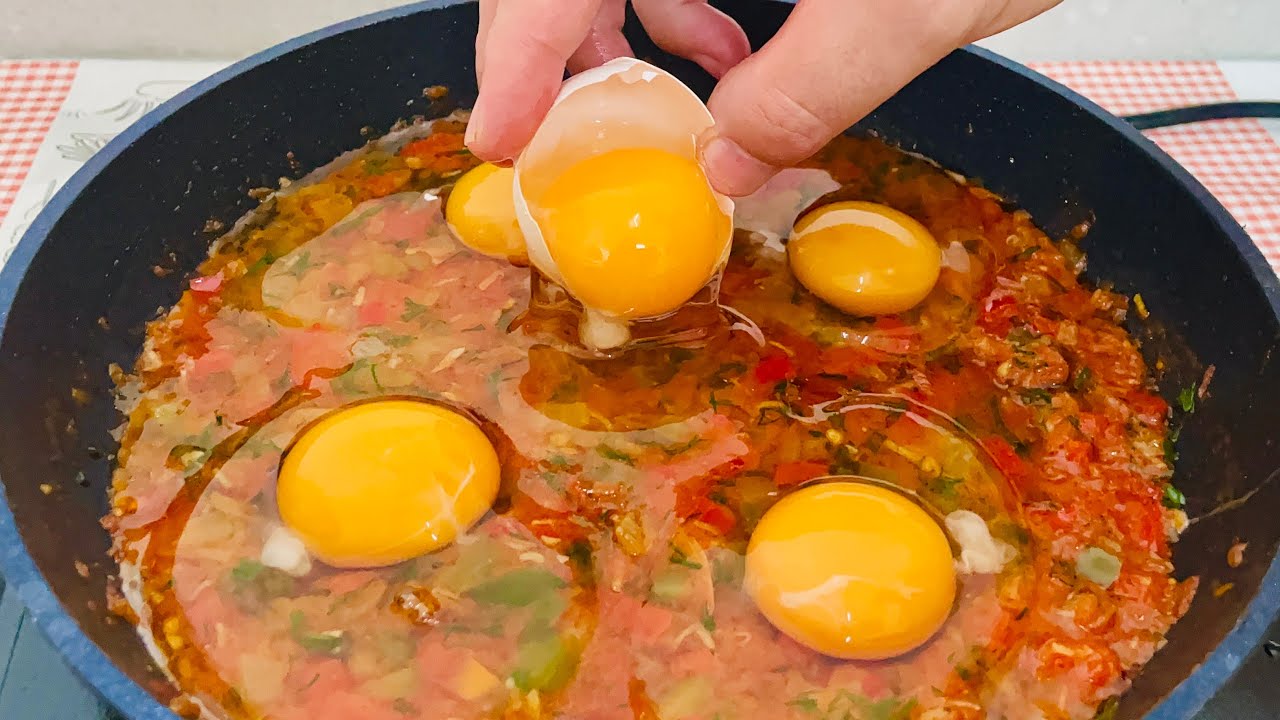 The most popular breakfast Turkish shakshuka ️easy,tasty,simple and ...