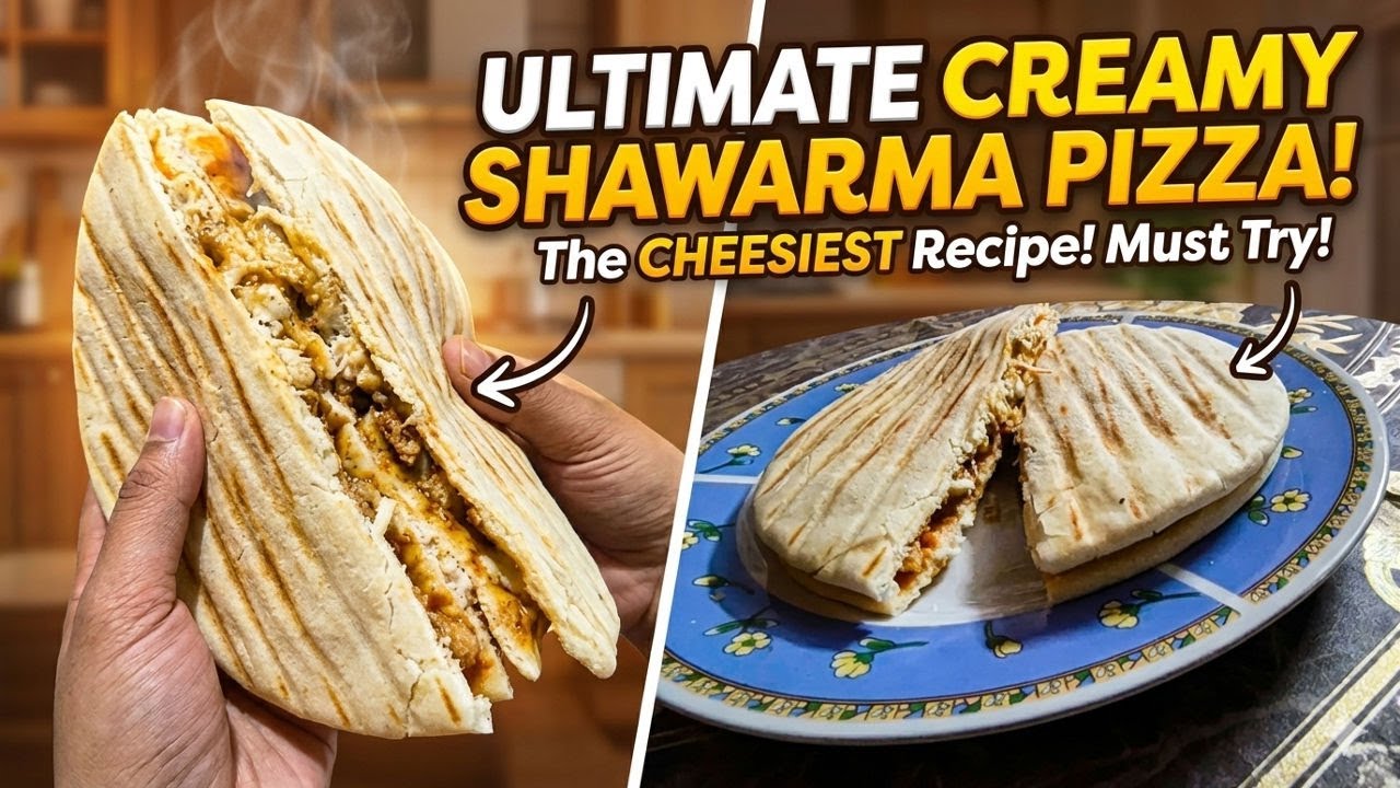 Cheesy Shawarma Sandwich & Creamy Pizza Sandwich Recipe | Cheese Lover ...