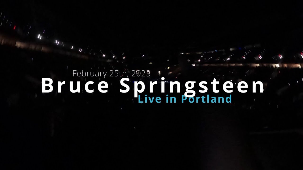 Shot on Potato: Bruce Springsteen Live in Portland - YouTube