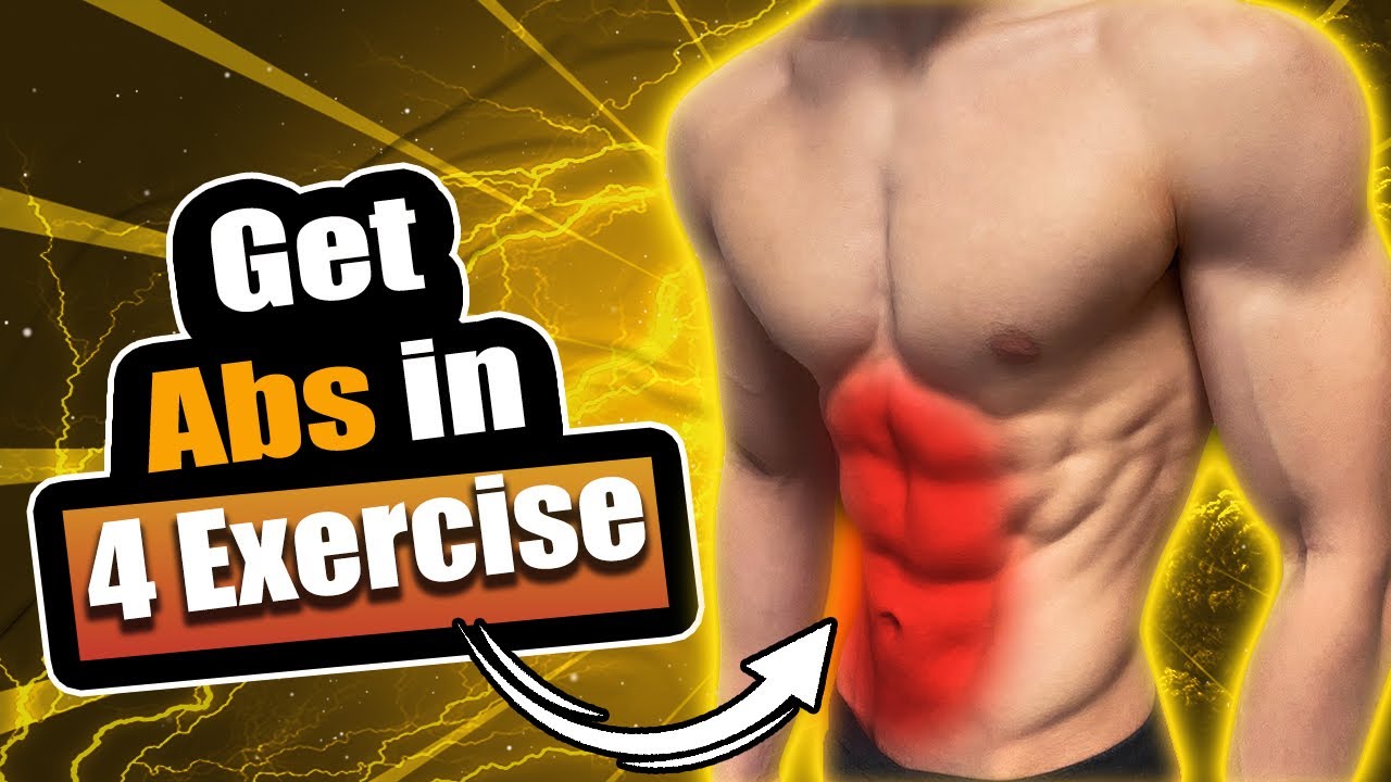 The ONLY 4 Abs Exercises You Need (at Home) - YouTube