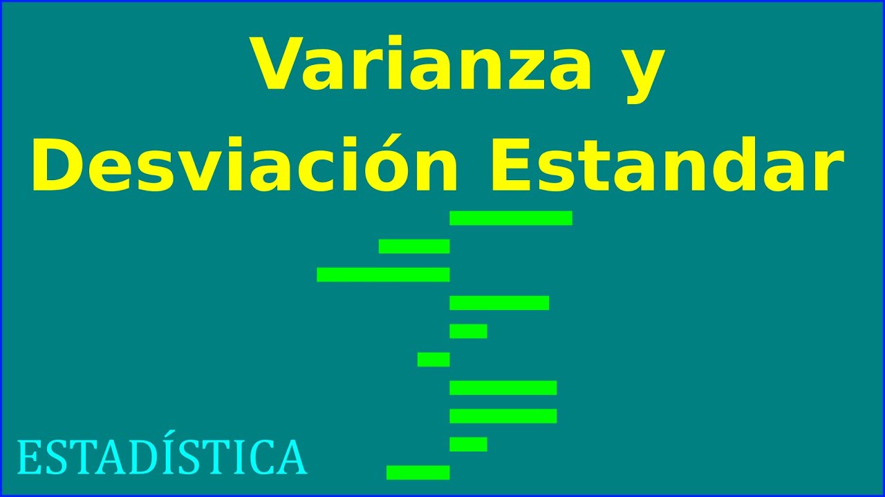 Varianza y desviación estándar - YouTube