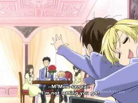 Mori Saves Haruhi From Tamaki.