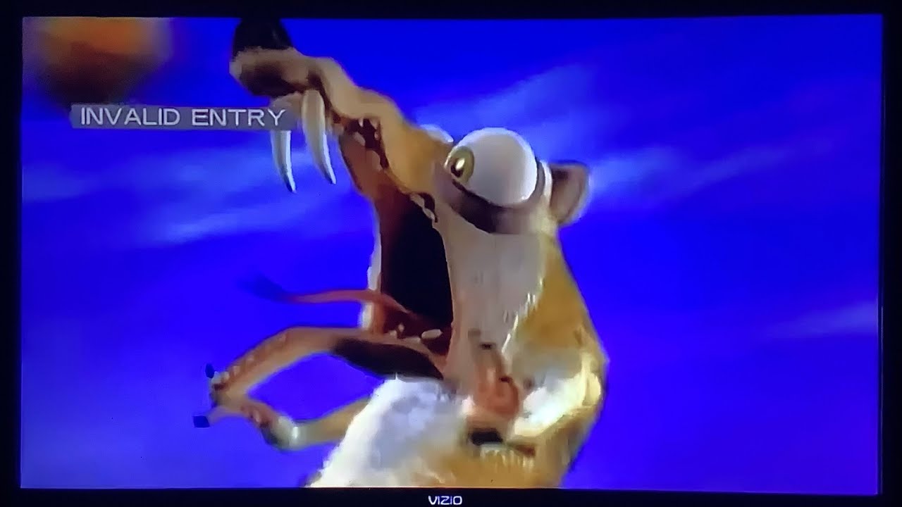Ice Age Scrat Gone Nutty 2002 Scrat🙁🐿🌰🐿🙁AAAAH😫🐿🌰🐿😫Scrat🐿🌎DVD📀📺TV VIZIO📺 ...