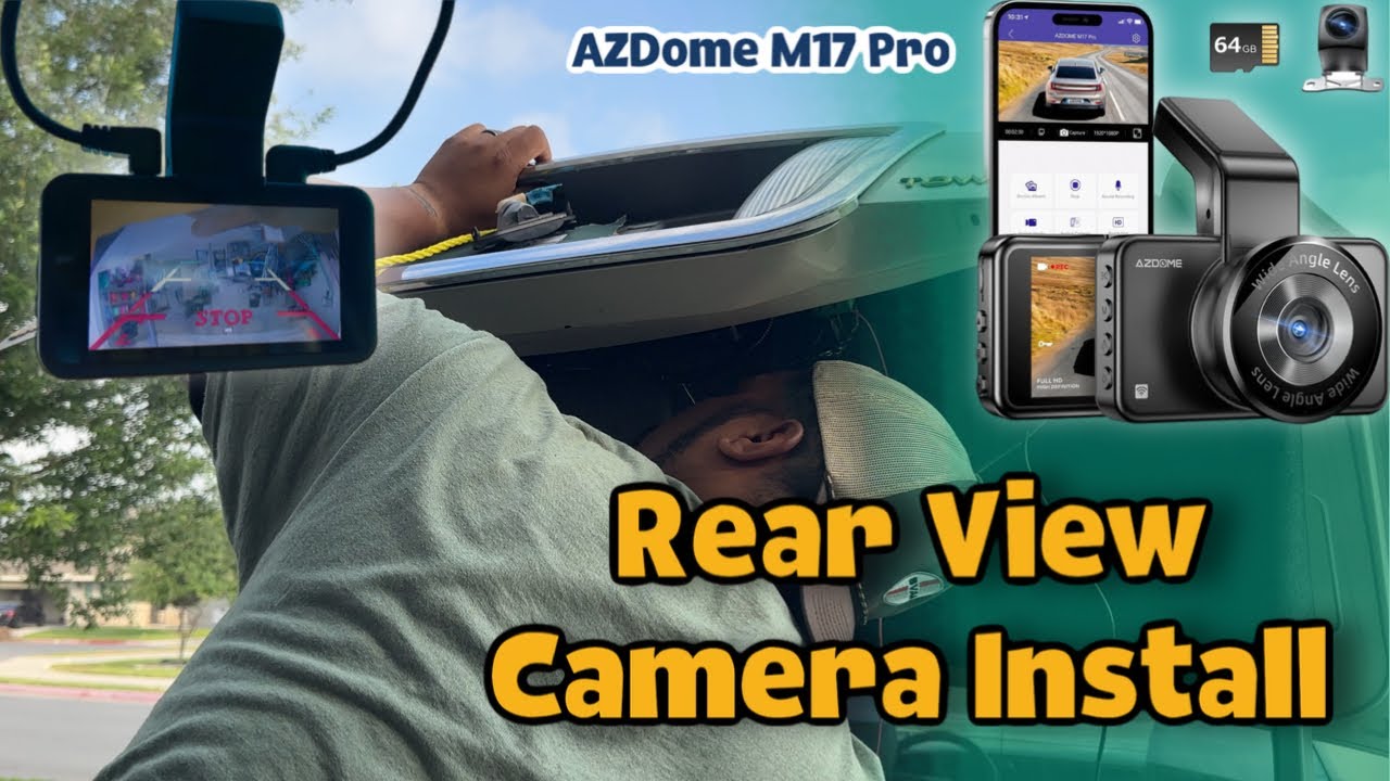 How to Install the AZDOME M17 Pro | 1080P Rear View Camera Install ...