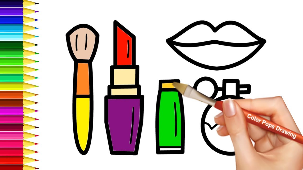 Color training for kids and toddlers | Learn Colors with Makeup Kit ...