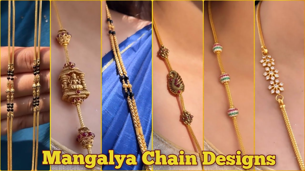 👌Latest ಗೋಲ್ಡ್ ಮಾಂಗಲ್ಯ ಚೈನ್ ಡಿಸೈನ್ಸ್👆/Gold Mangalsutra/Mope thali chain ...