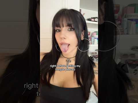 I got my TONGUE pierced?!? (ouch) 👅 #baileyspinn