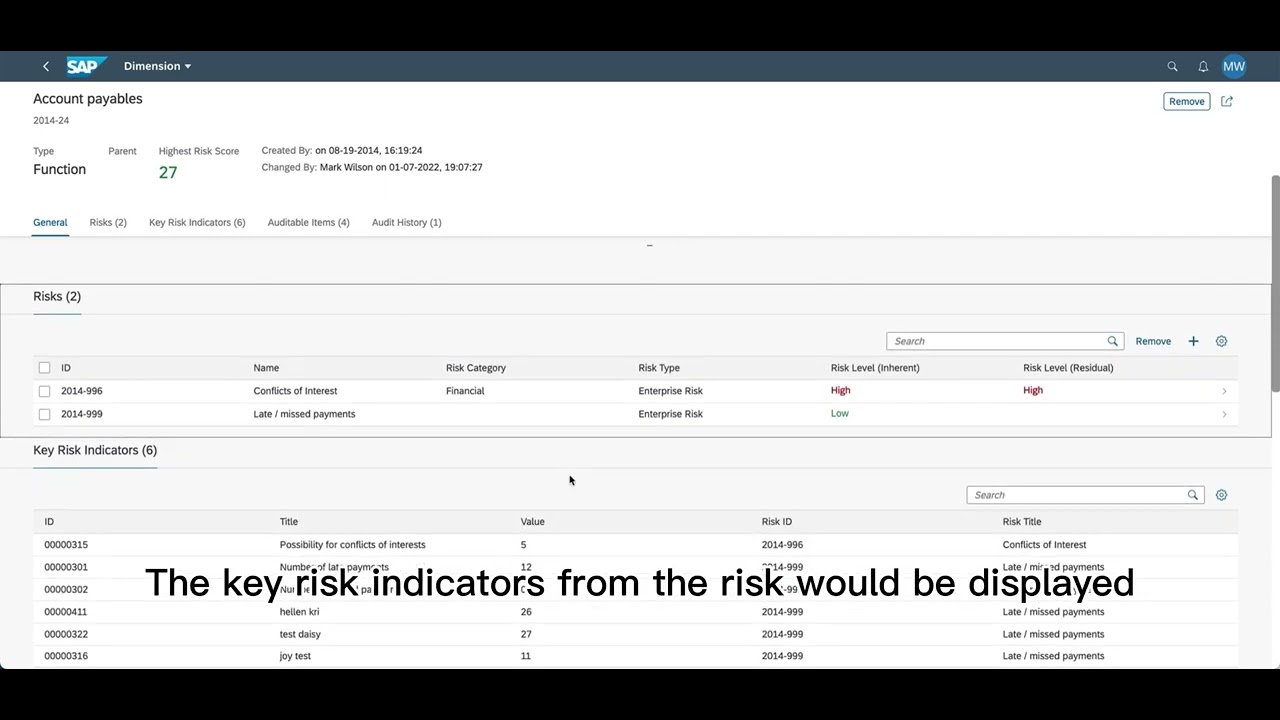 SAP Audit Management 1.5 New Feature: Dimensions Fiori App - YouTube