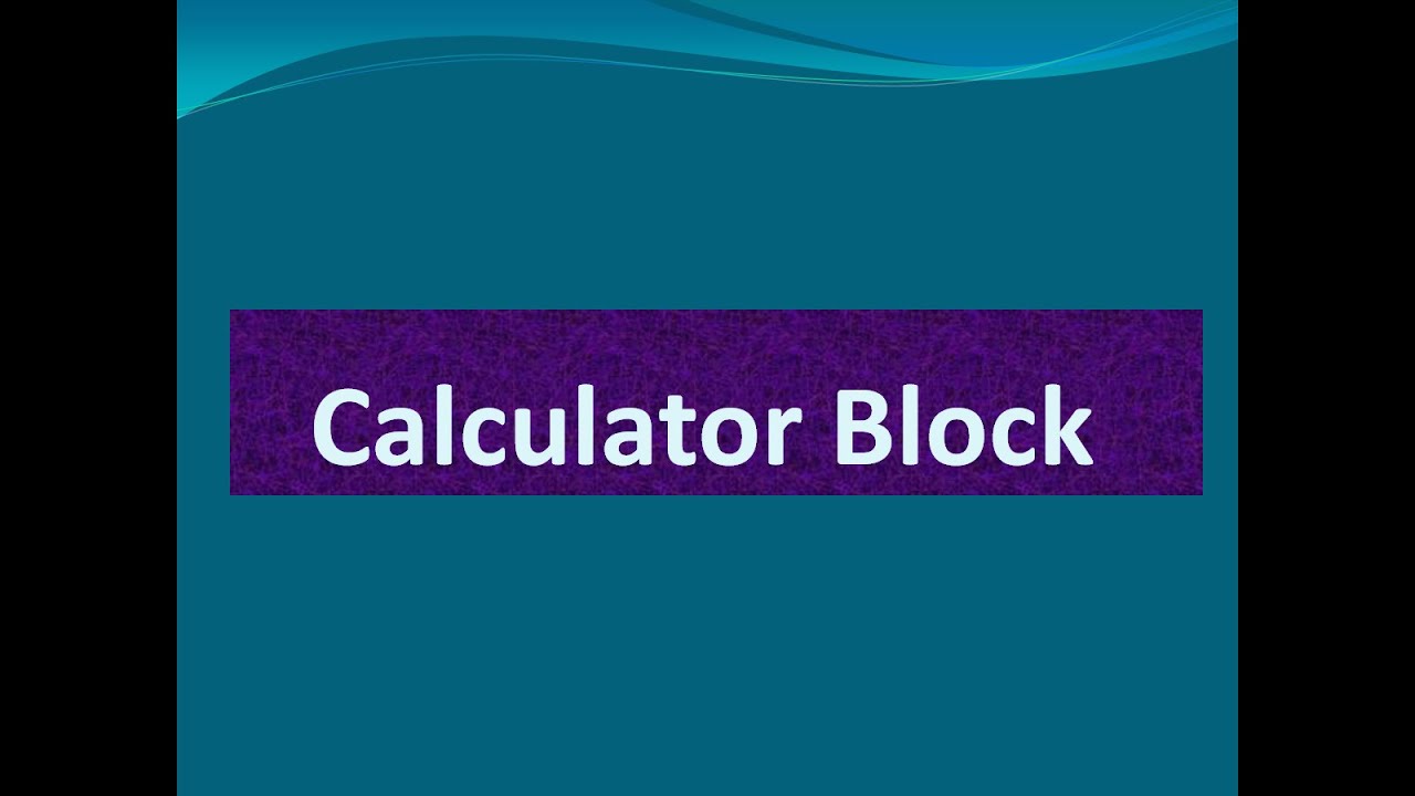 Lecture 6:Aspen Plus v10 basic concept series | Calculator Block in ...