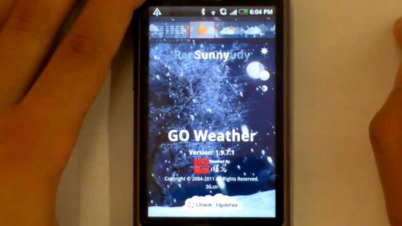 Go Weather v1.9.8 (Android) - YouTube
