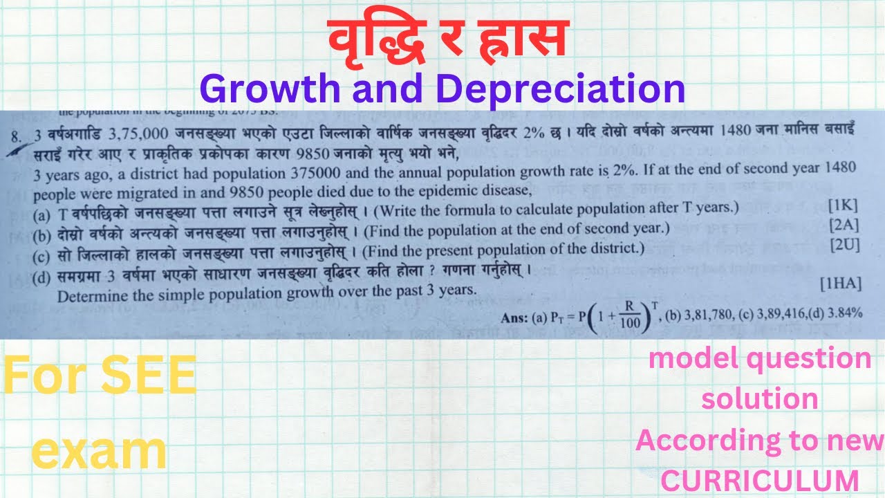 math important questions /Growth and Depreciation /math solving tricks ...