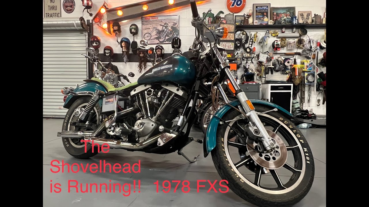 First Start, 1978 Shovelhead FXS Lowrider is up & running! Part 4 - YouTube