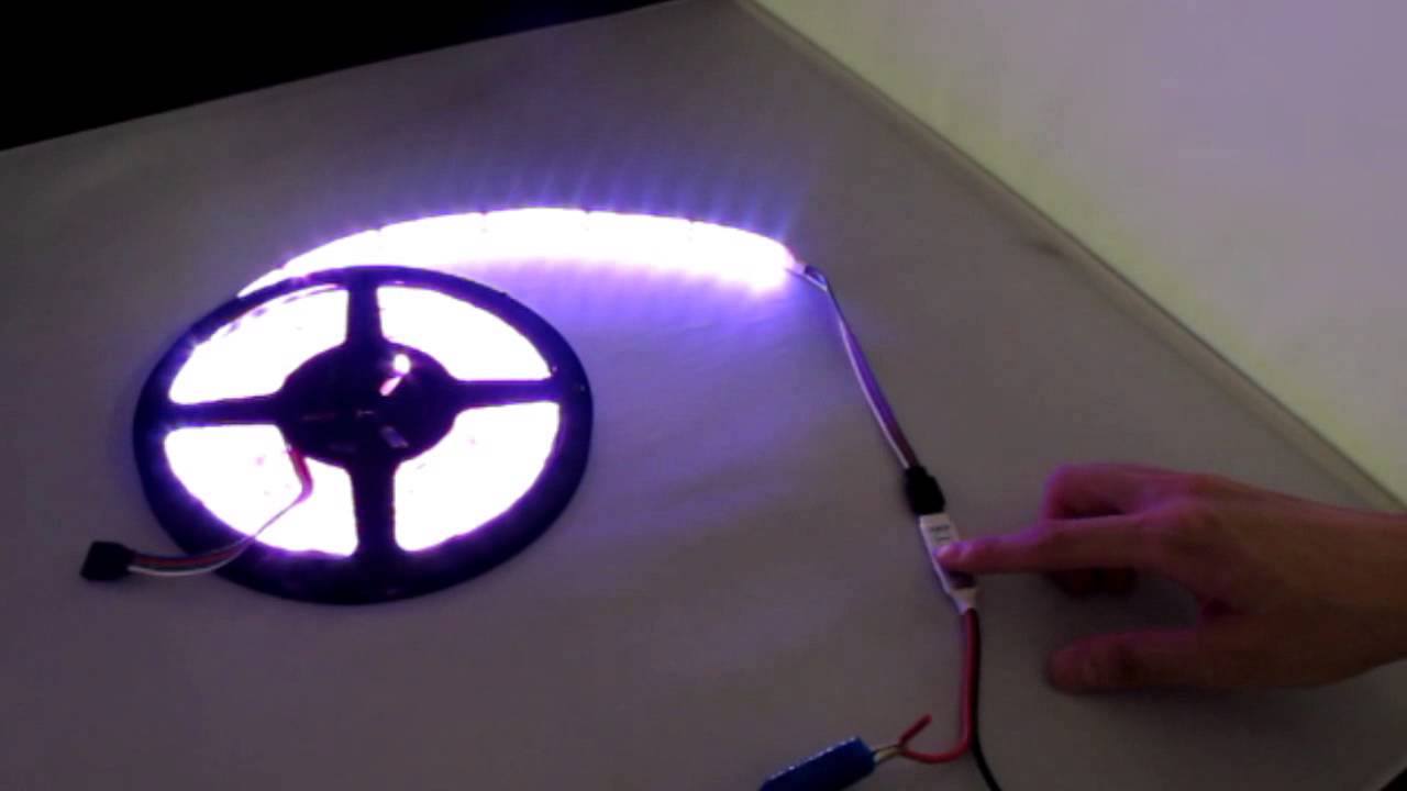 12V Wired Universal RGB LED Flashing/Strobe Controller Module ...