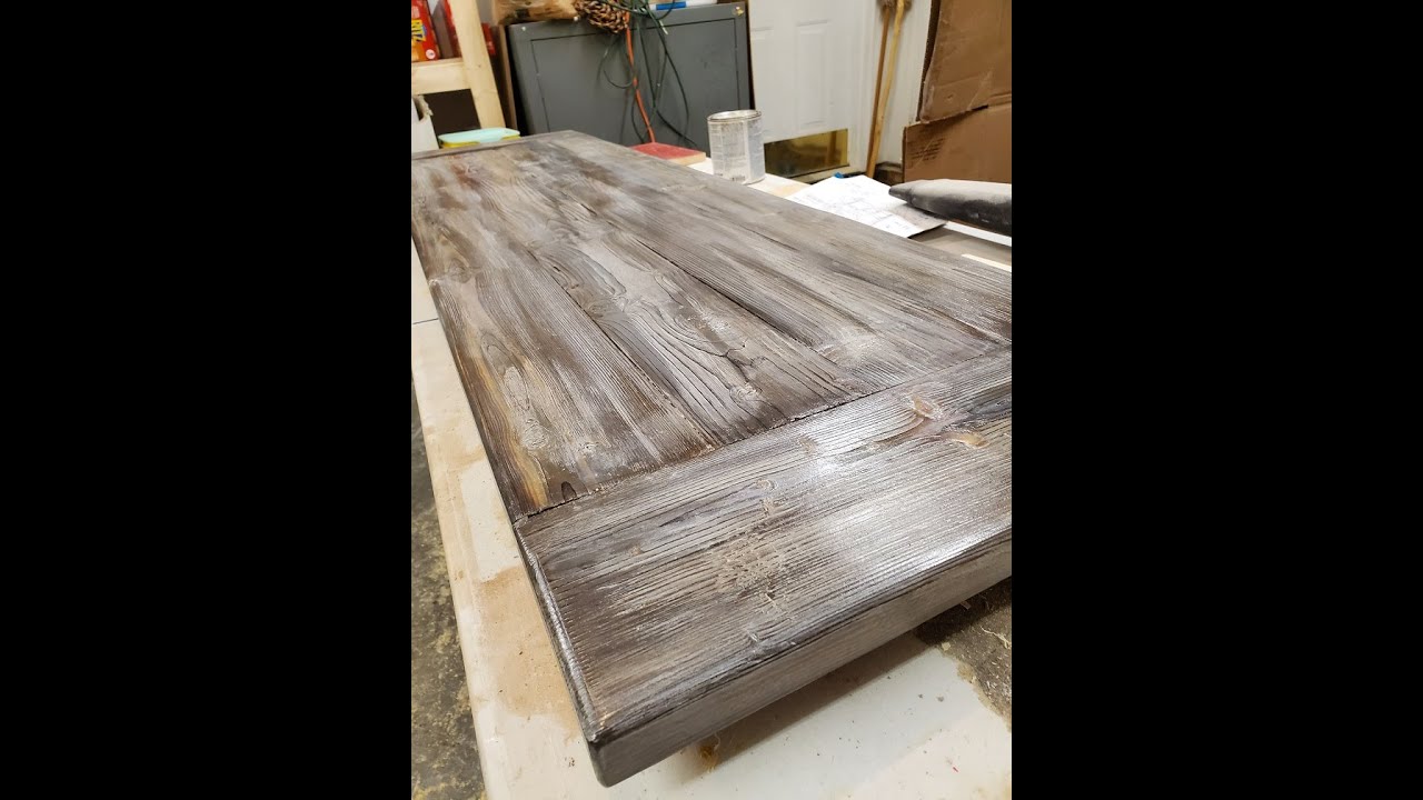 BEST Distressed Barn Wood Technique EVER - YouTube