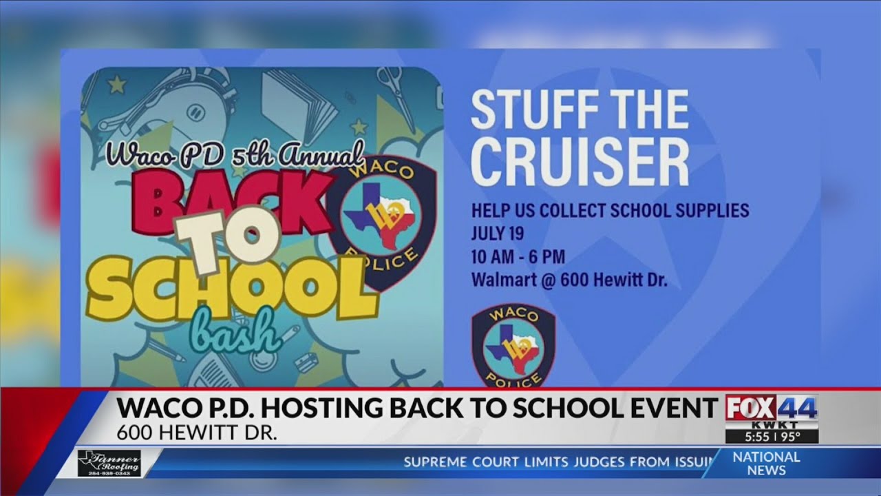 Waco PD’s ‘Stuff the Cruiser’ Event - YouTube
