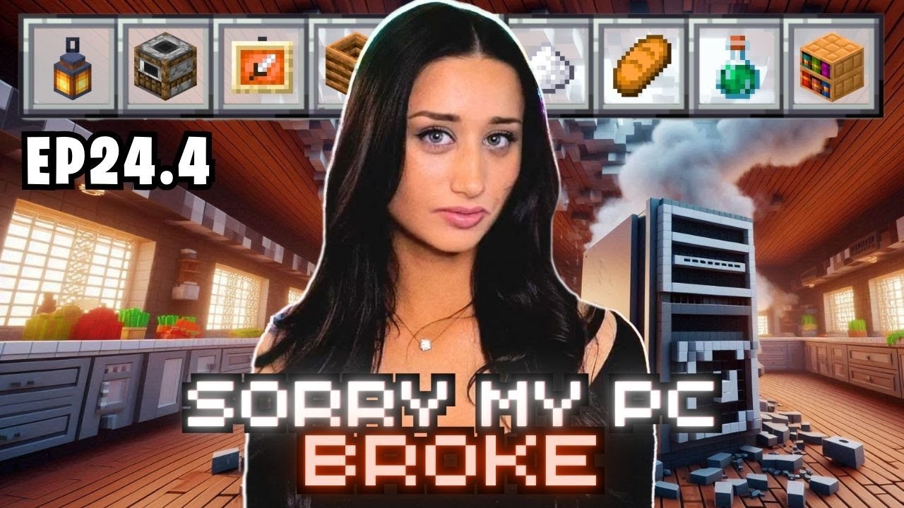 [🔴LIVE] INTERACTIVE KITCHEN - but my PC Broke :( (Minecraft Survival ...