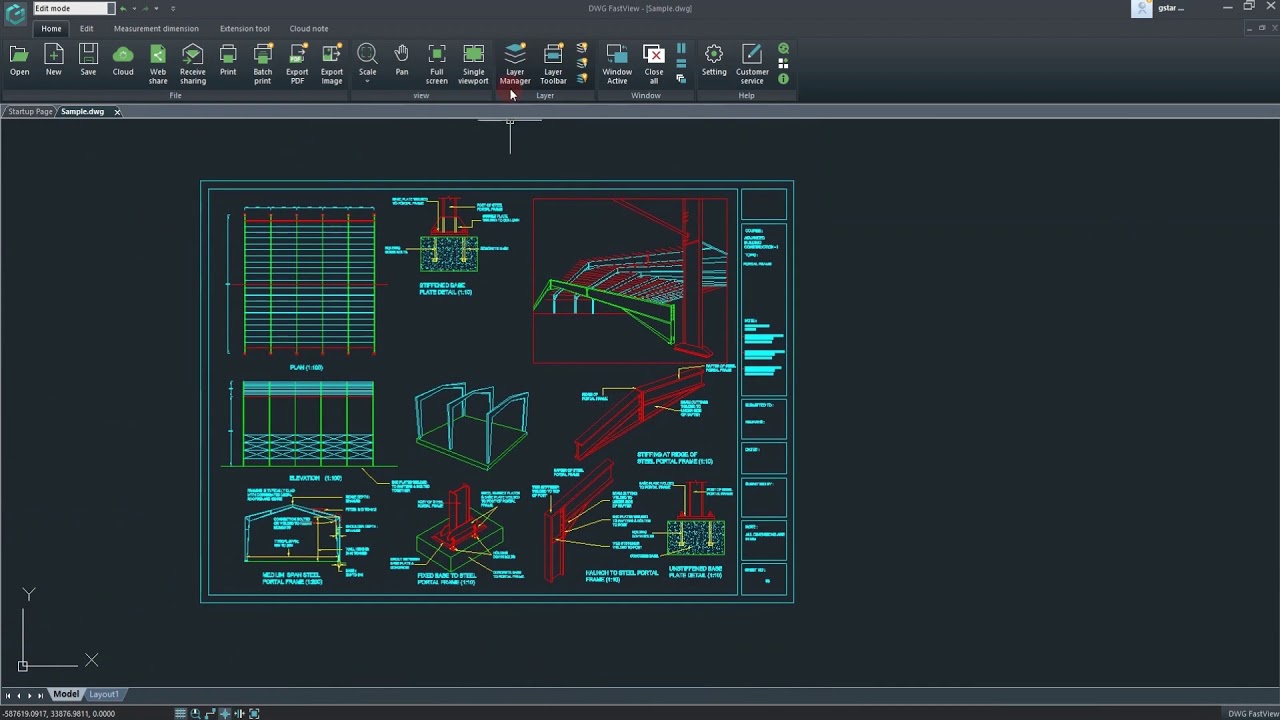 How to manage layers in DWG FastVIew for PC? - YouTube