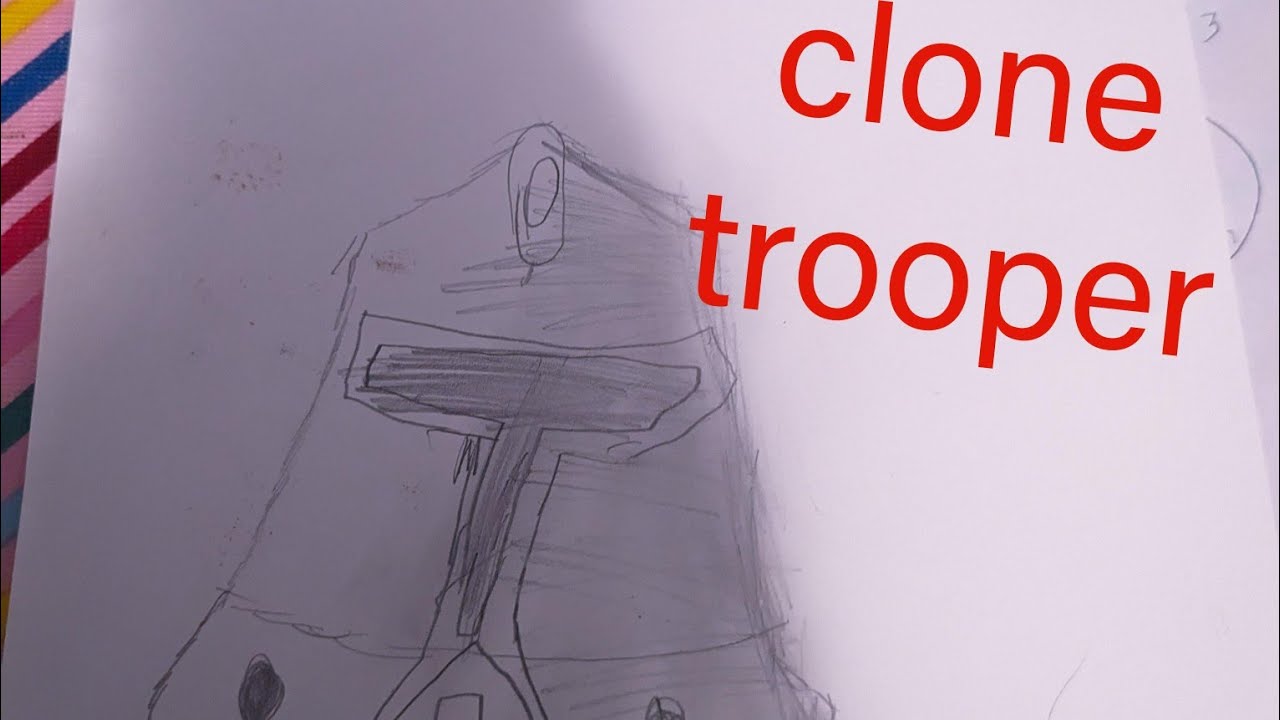 how to draw clone trooper - YouTube