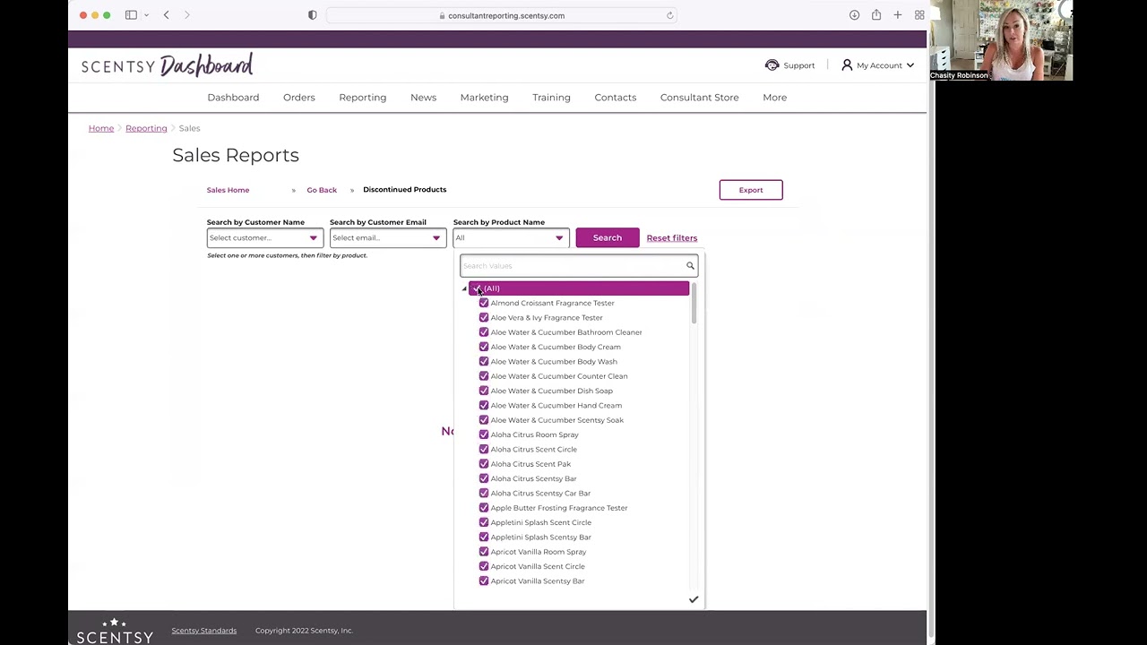 How to find the Discontinued Products Sales Report on your Scentsy ...