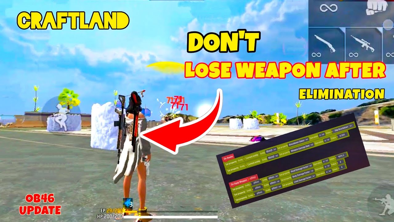 DON'T LOSE WEAPON AFTER ELIMINATION SCRIPT | IS DROP ON ELIMINATION | # ...