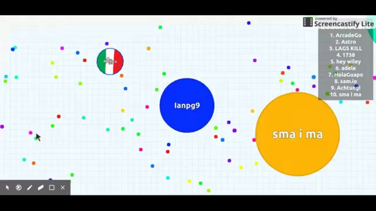 Agar.io Part 1 Eat the Dots - YouTube