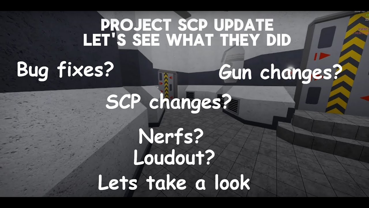 Roblox Project: SCP update. Lets go over it. - YouTube