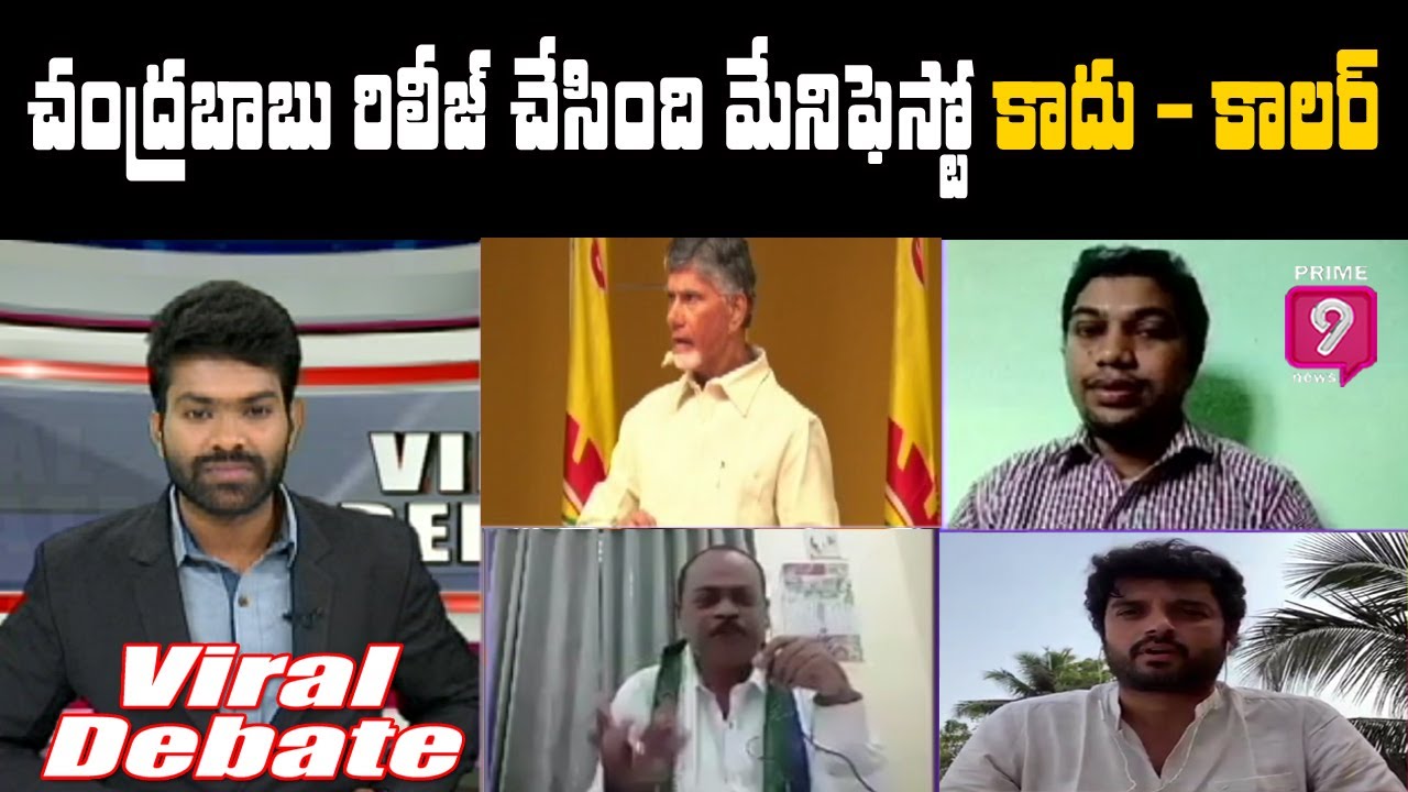 చంద్రబాబు రిలీజ్ చేసింది మేనిఫెస్టో కాదు - కాలర్ | Viral Debate ...