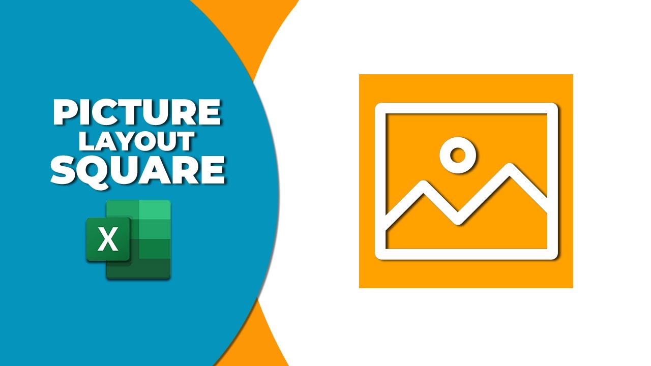 How to change picture layout to square in Excel - YouTube