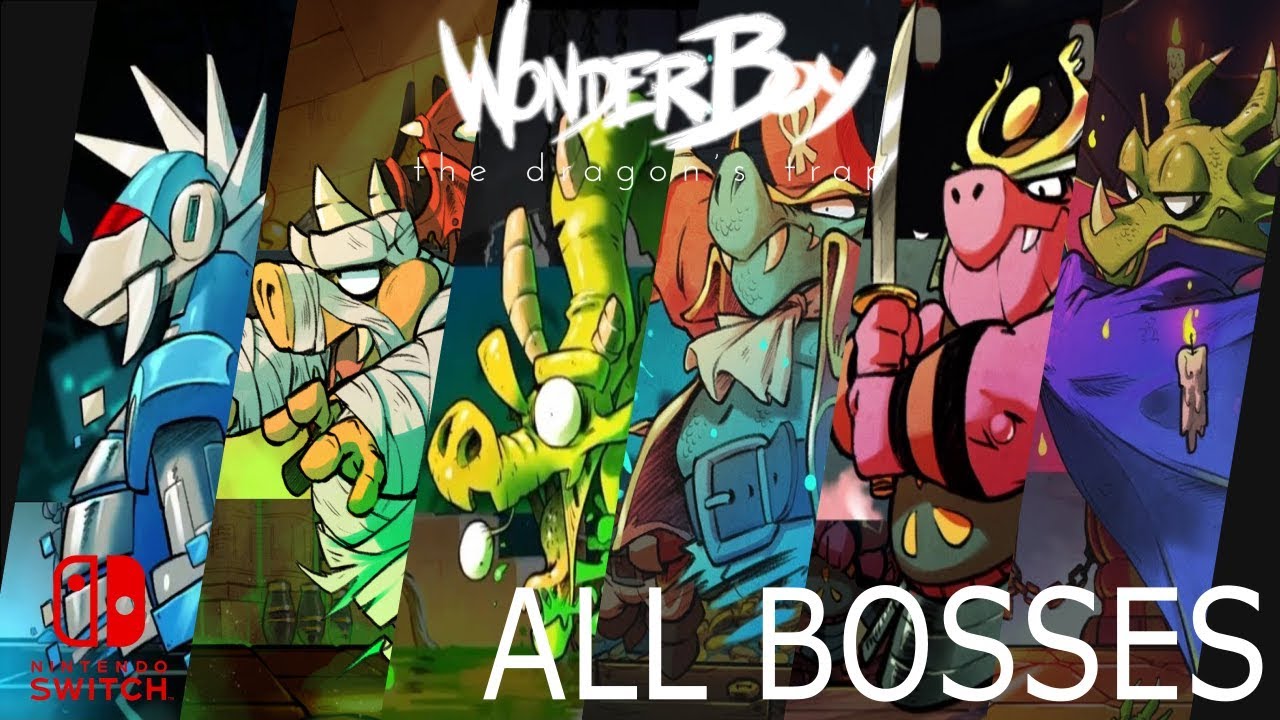 Wonder Boy The Dragon's Trap - All Bosses (Nintendo Switch) - YouTube