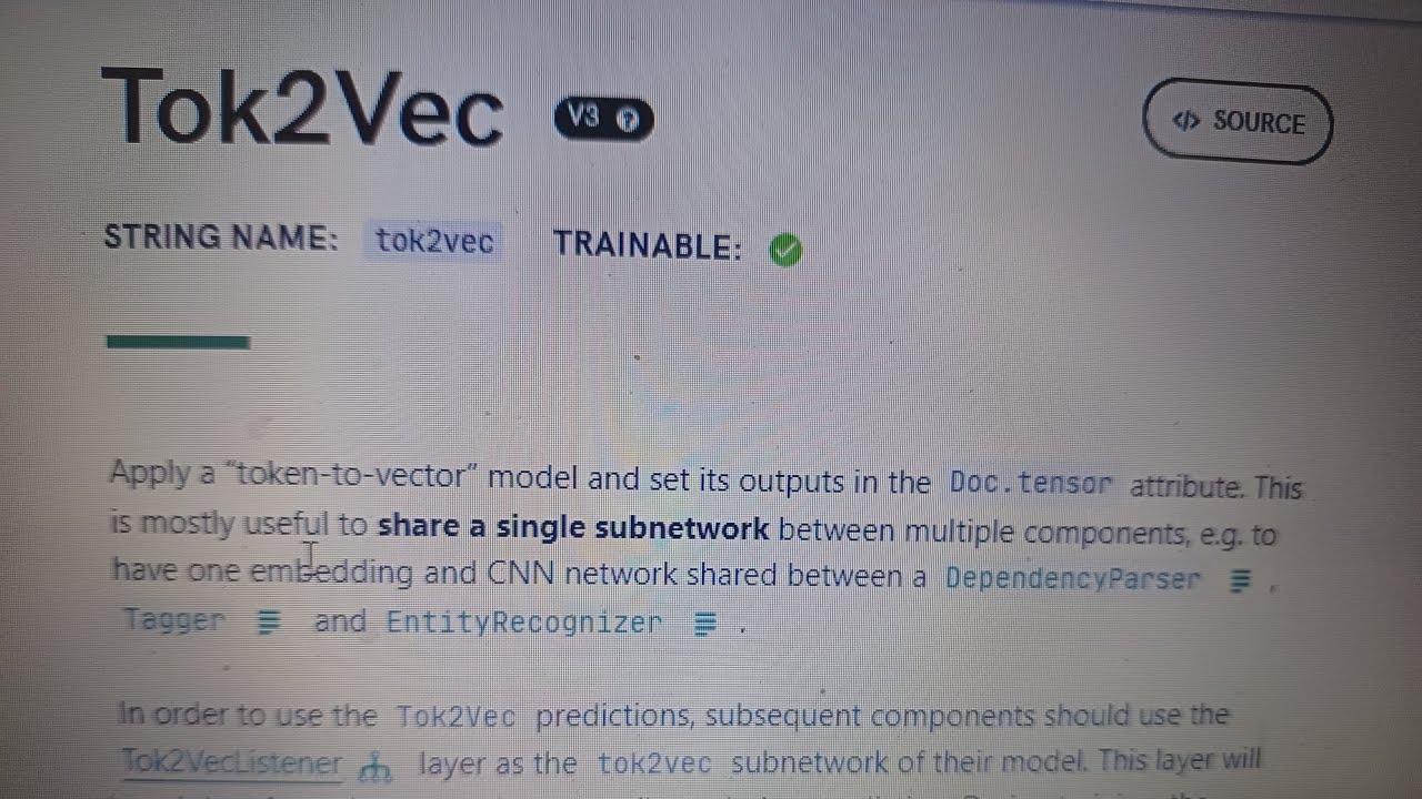 tok2vec spacy model actual working thoery ,language modeling,NER part 1 ...