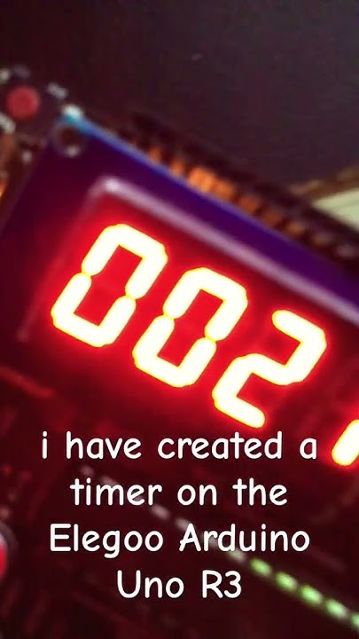 a timer on an arduino uno - YouTube