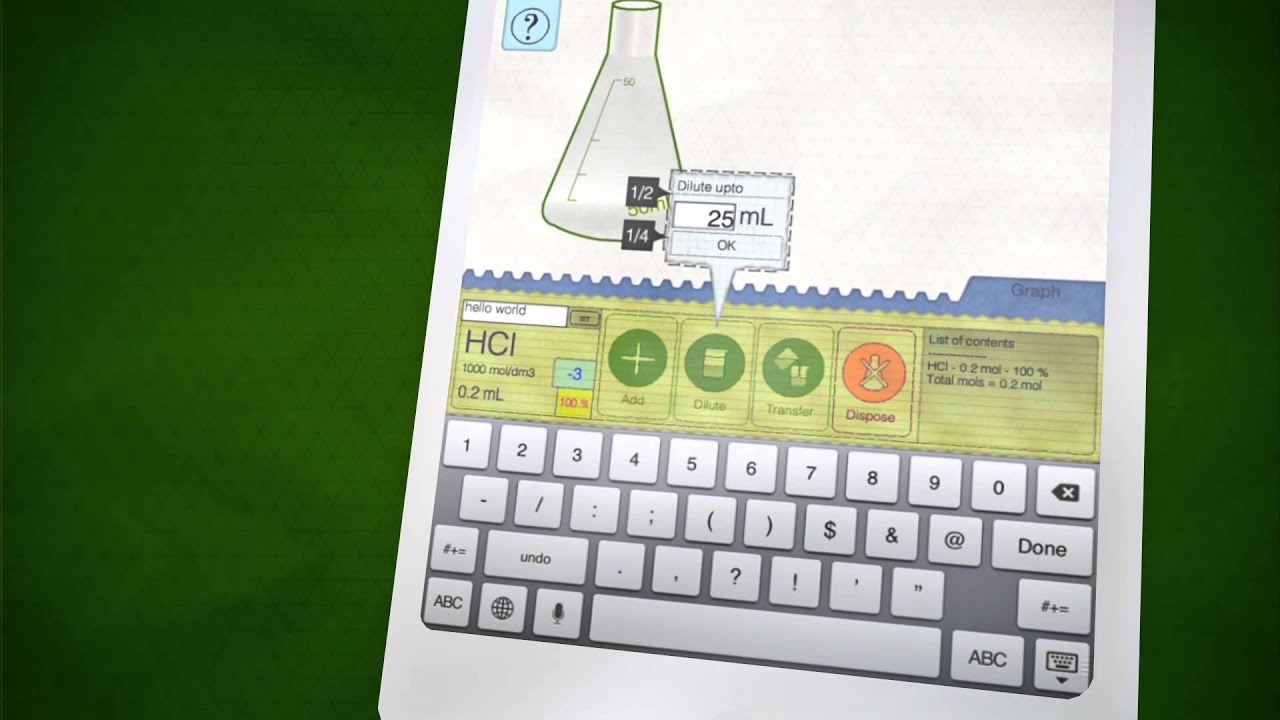 iChemist - Titration Simulator - Tutorial - YouTube