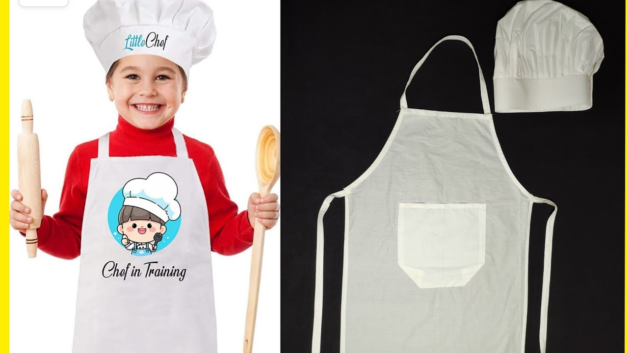 master chef cap/ Master chef ki cap or apron ki cutting or stitching# ...