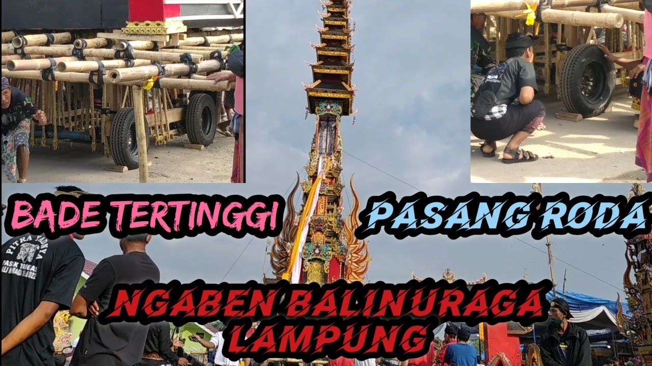 Bade atau wadah tertinggi dan menggunakan roda di acara ngaben ...