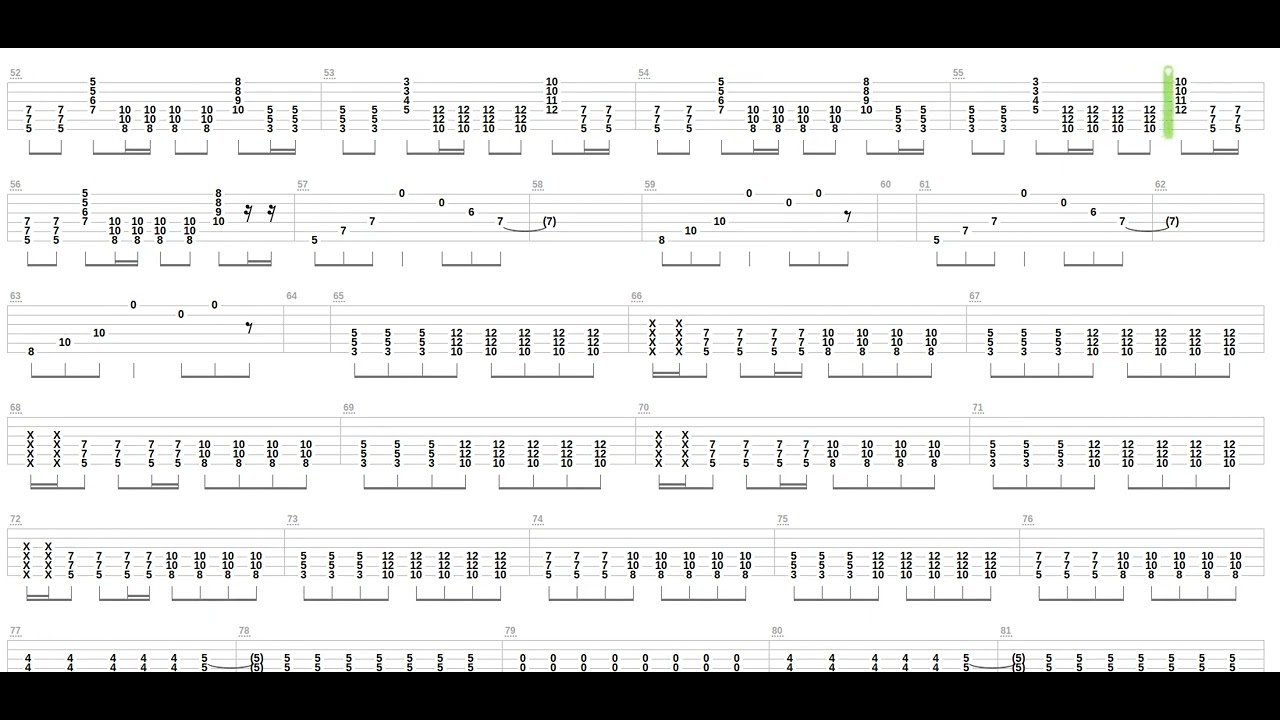 Seven Days In The Sun Tab by Feeder + Guitar only + Guitar tab - YouTube